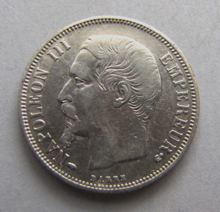 France KM779.1, 1 Franc 1859-A (Paris) decent VF condition. | eBay