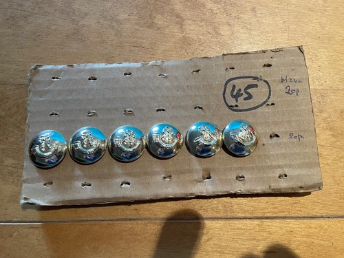 Group of Original British Army Stay Brite Buttons on Card | eBay