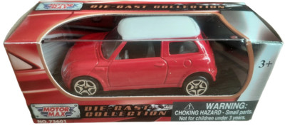 MotorMax Mini Cooper Red 1:64 Scale 3 Inch Diecast Model Car | eBay UK