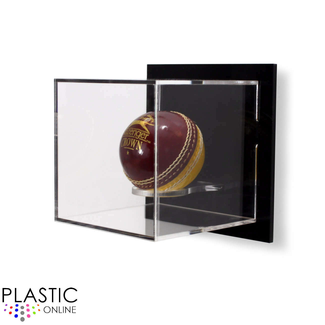 Wall Mounted Cricket Ball Display Case Signed Autographed Cricket Ball ...