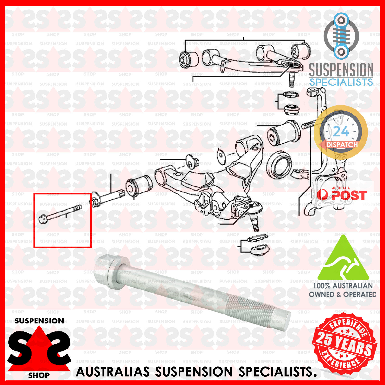 Fastening Bolt, Control Arm Suit TOYOTA Land Cruiser 200 (_J2_) 4.6 V8 ...