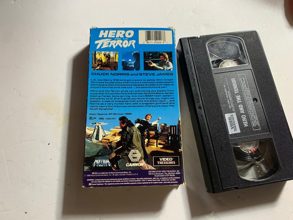Hero And The Terror - VHS OOP - Media Cannon Chuck Norris 86112014531| eBay