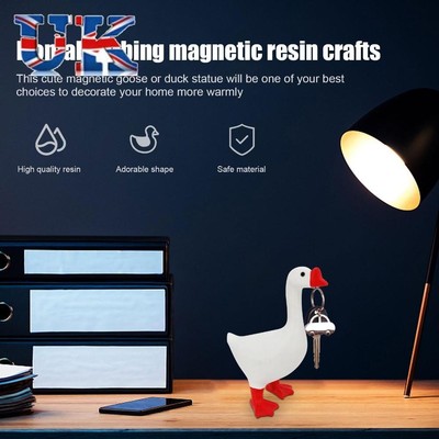 Magnet Small Duck Statue Resin Duck Key Holder Cute Animal Craft Home ...