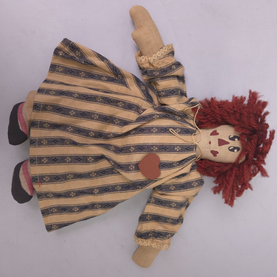 Vintage Raggedy Ann Rag Doll Lot of 8 Primitive Folk Art Handmade Style ...