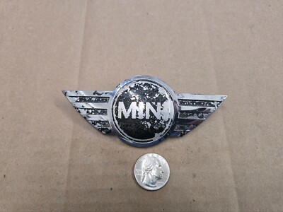 Mini OEM Cooper Front Hood 4 5/8" Emblem Badge Logo Nameplate Name ...