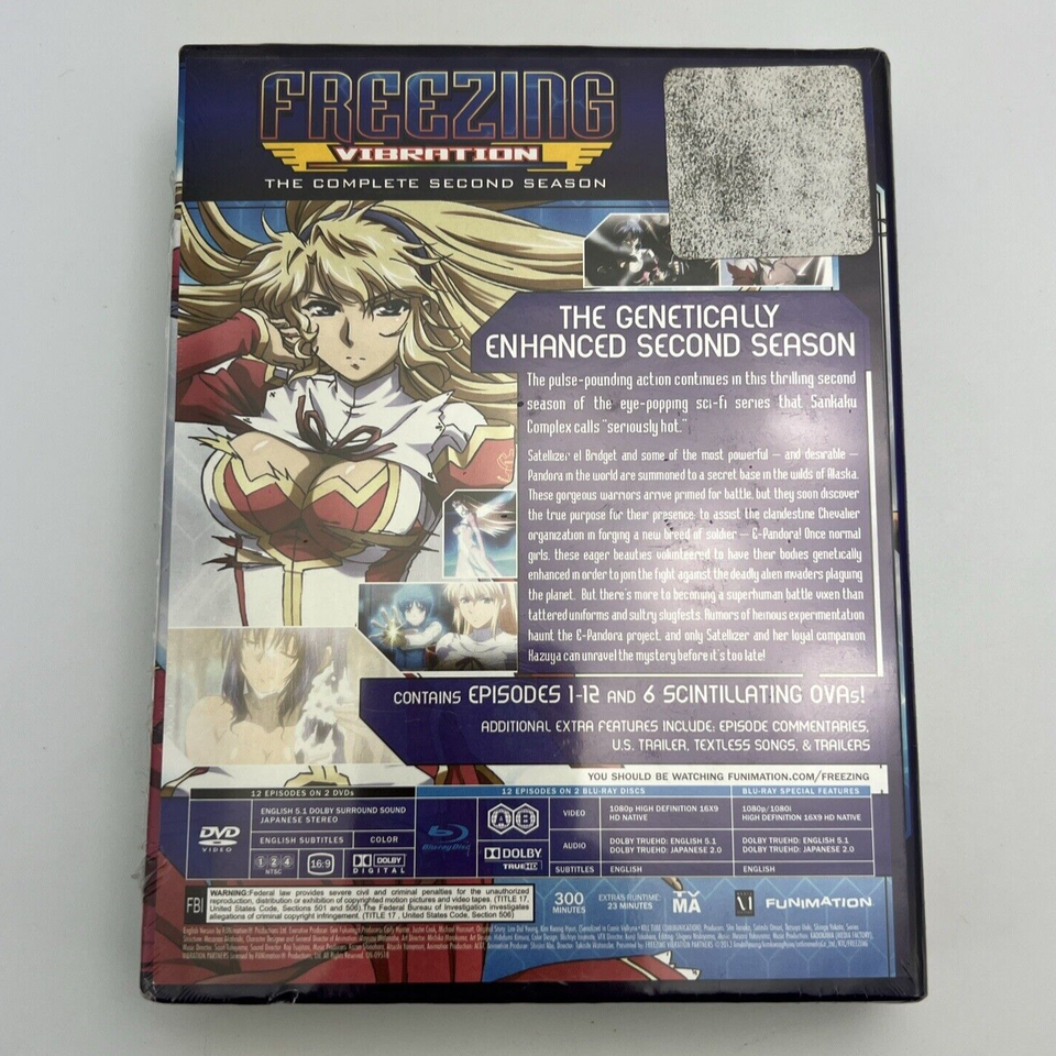 Freezing Vibration Season 2 (2013) Anime Blu-ray DVD US Release ☆RARE ...
