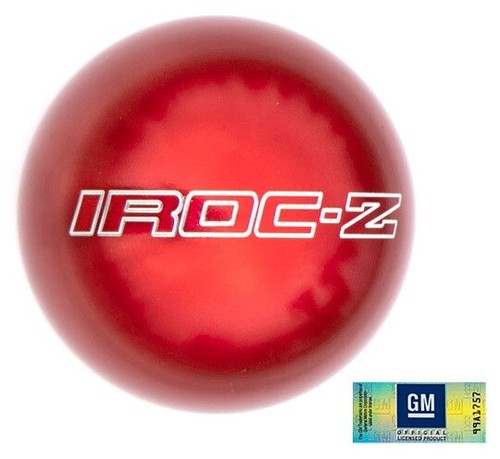 82-92 Camaro Billet Aluminum Red IROC-Z Manual Shift Knob NEW 2.25 ...