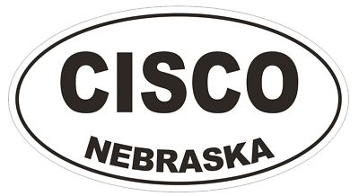 Cisco Nebraska Oval Bumper Sticker or Helmet Sticker D5013 | eBay