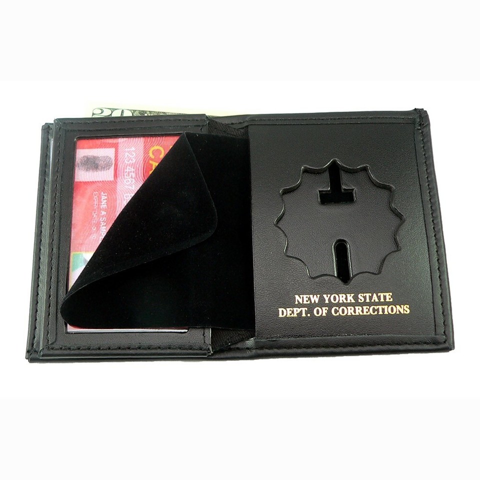 Perfect Fit Custom Badge Wallet Police Corrections Bifold Leather Many ...