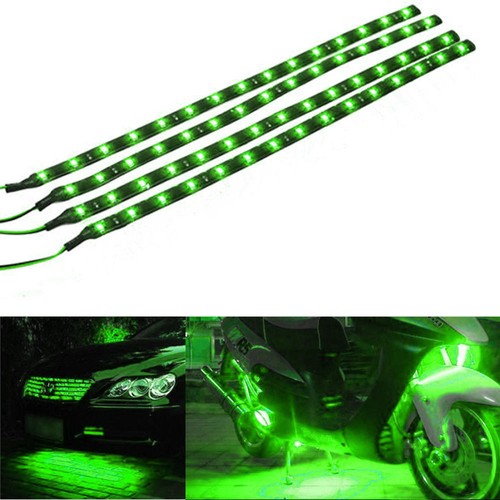 ATV LED Snowmobile Underglow 12v Custom LED Neon Accent Lighting Green ...