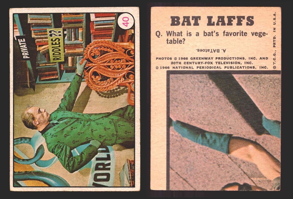 Batman Bat Laffs Vintage Trading Card You Pick Singles #1-#55 Topps ...
