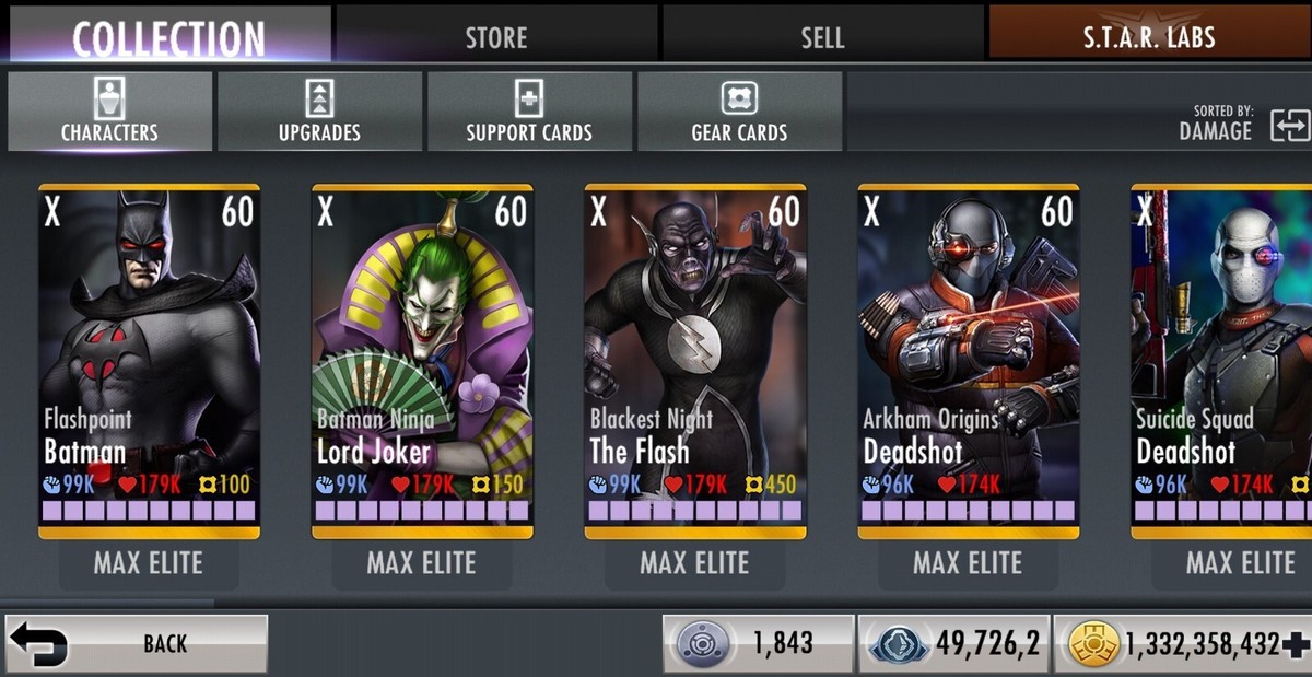 Injustice Gods Among Us Full Character List