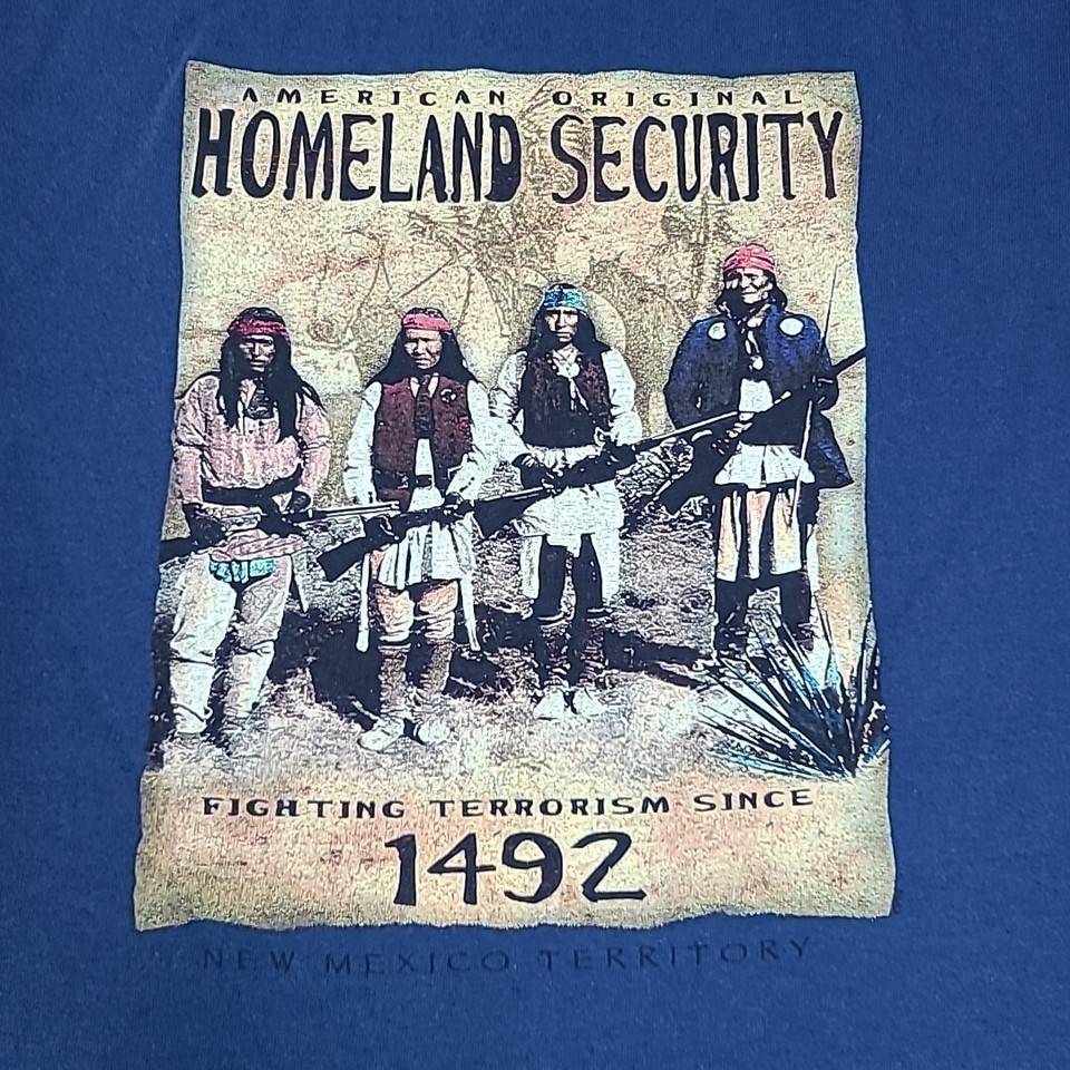 American Original Homeland Security Native American Vintage T-Shirt ...