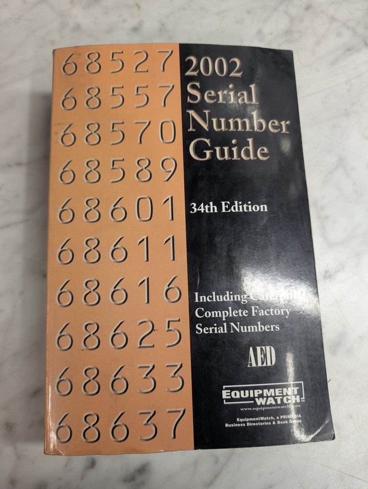 AED EQUIPMENT WATCH 2002 SERIAL NUMBER GUIDE 34 TH EDITION CATERPILLAR ...