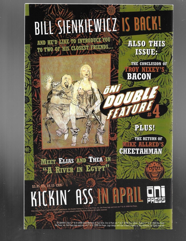 Oni Double Feature #3 Oni Press 1998 F+ | eBay