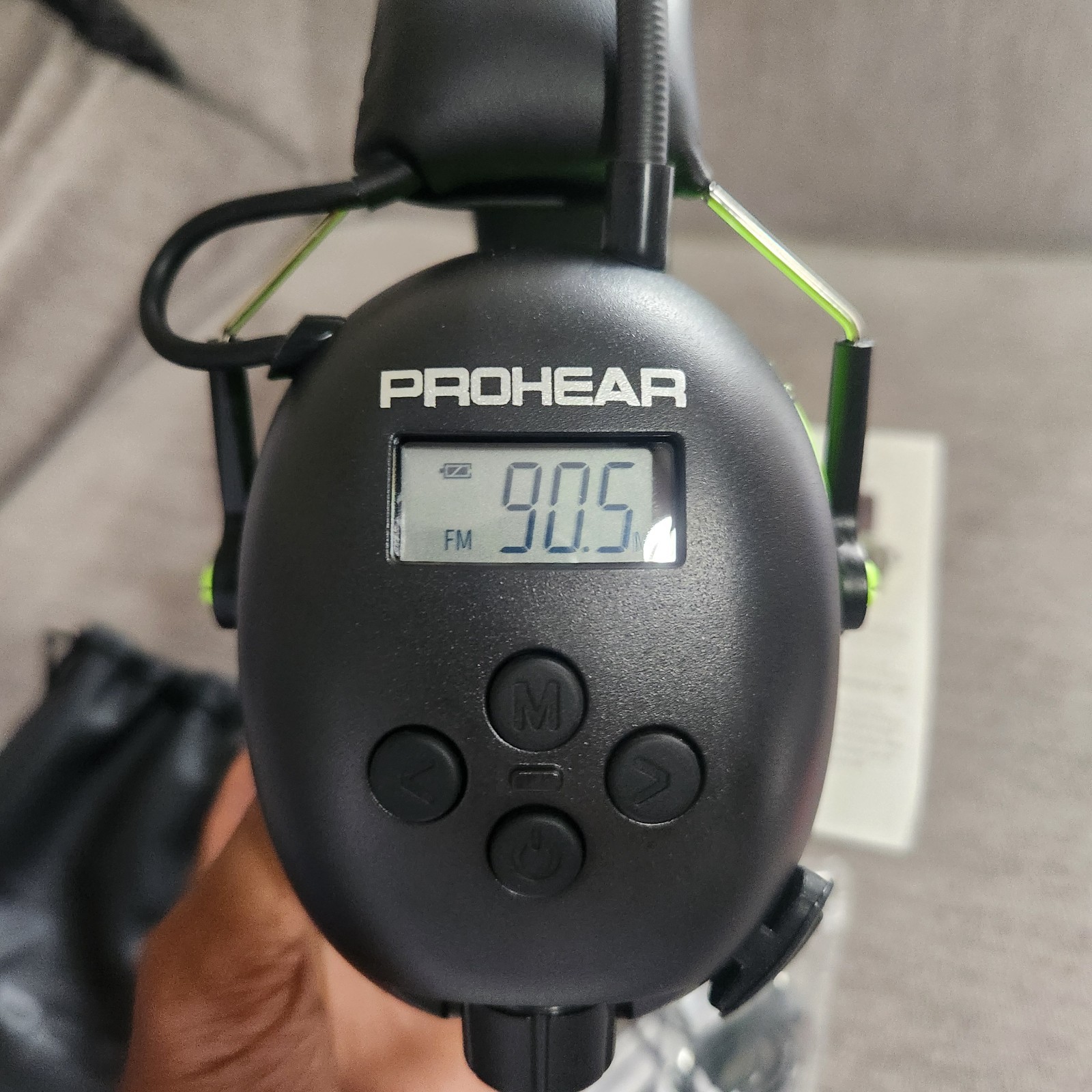 PROHEAR 033 2.0 BT AM/FM Hearing Protector Black/Green EM033 | eBay