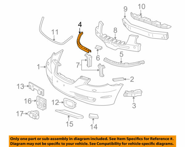 5212524030 Genuine Toyota Extension Front Bumper Reinforcement RH 52125 ...