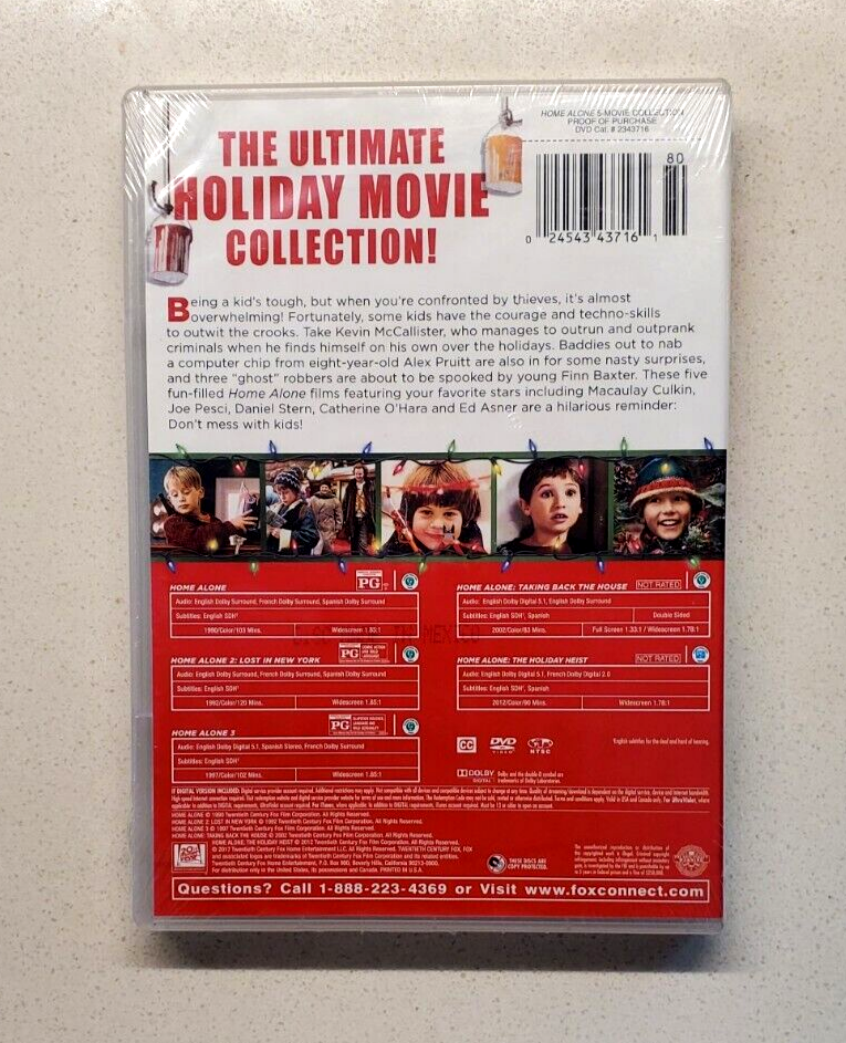 Home Alone: 5-Movie Collection (DVD) NEW 24543437161 | eBay