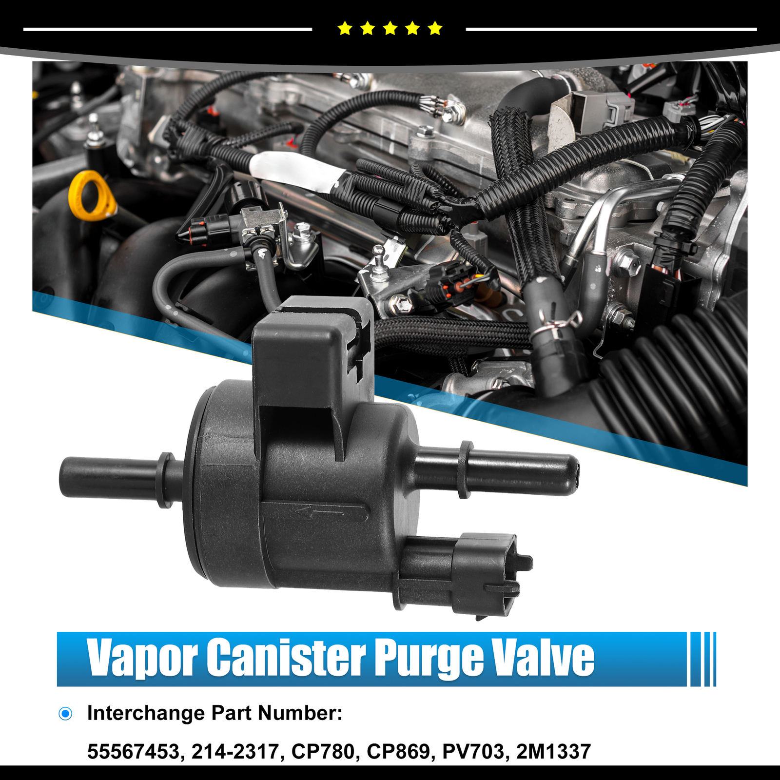 Piece of 1 EVAP Vapor Canister Purge Valve fit for Chevy Cruze 11-18 ...