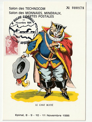 EPINAL - Vosges - CPA 88 - Salon TECHNOCOM Carte Postale 1986 - Le Chat ...