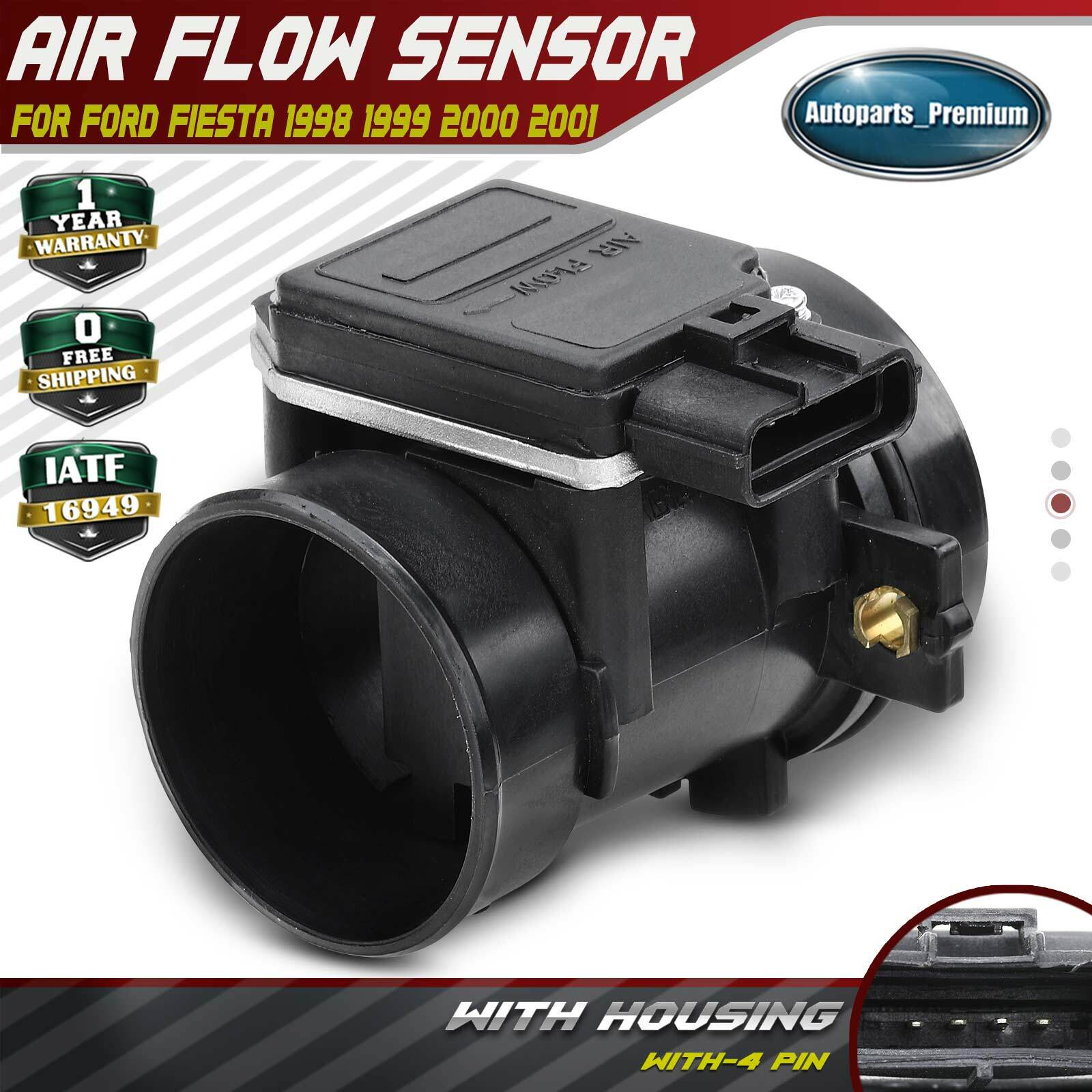 Mass Air Flow Sensor MAF for Ford Fiesta 1998 1999-2001 L4 1.3L L4 1.4L L4 1.6L | eBay