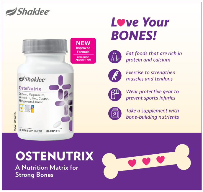 Shaklee Bone Osteo Matrix Builds Strong Bones Reduce Gluten 360 Tablets ...