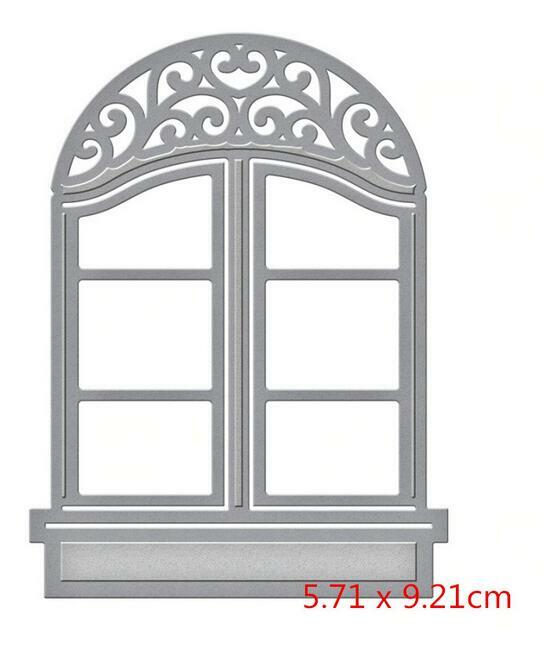 Window Frame Metal Cutting Dies Stencils Scrapbooking Embossing Die ...
