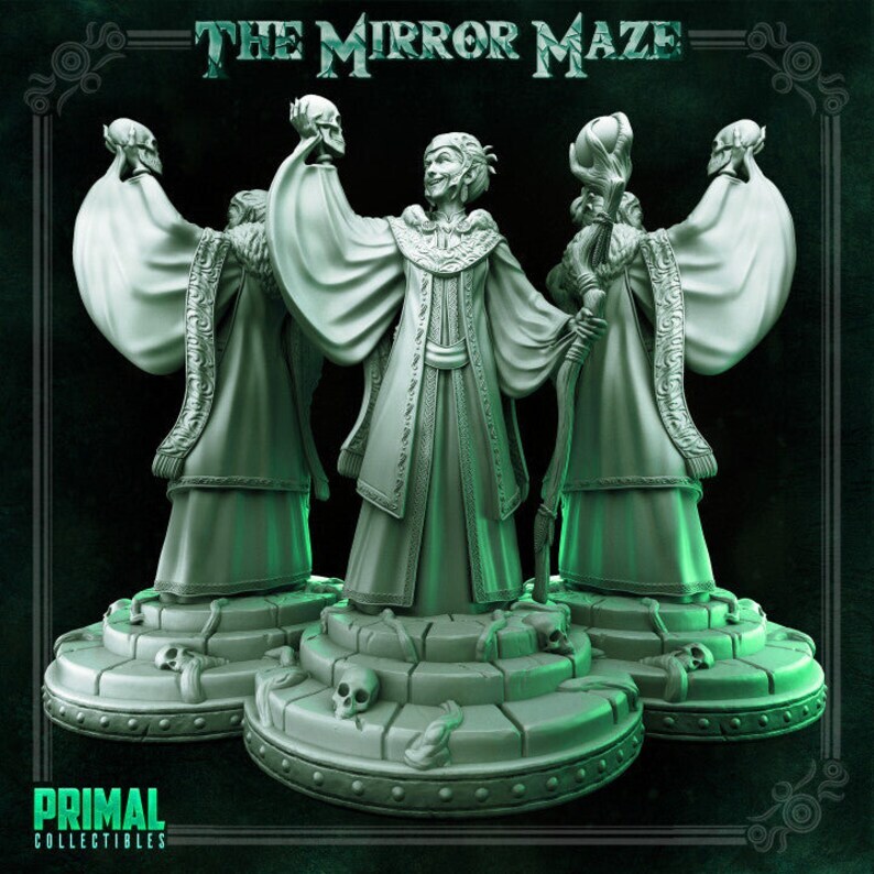 DnD Elves Mirror Maze Pack Mini 32mm Scale TTRPG | eBay UK