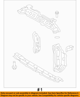 53201-52230 Toyota Support sub-assy, radiator 5320152230, New Genuine ...