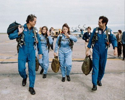 STS-51L CHALLENGER SHUTTLE CREW AT ELLINGTON FIELD - 8X10 NASA PHOTO ...