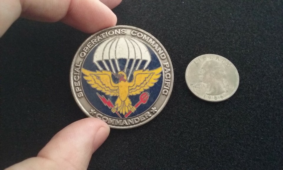 VINTAGE 1 Star Admiral SOCPAC Special Operations Command Pacific ...