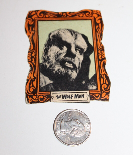 RARE 1960s Phoenix Candy & Toy Box Wolfman Monster Pin-Up Card HTF w ...