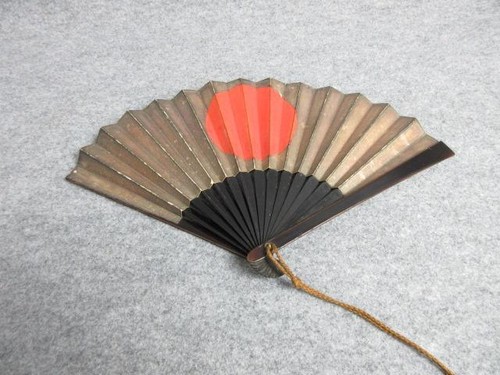 Japanese Vintage Original Iron Folding fans Samurai Hidden arms TESSEN ...