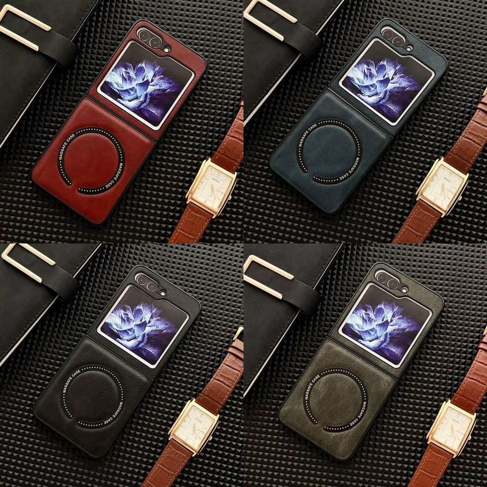 For Samsung Galaxy Z Flip 5 Magnetic Rechargeable Case With Stand Tpu ...