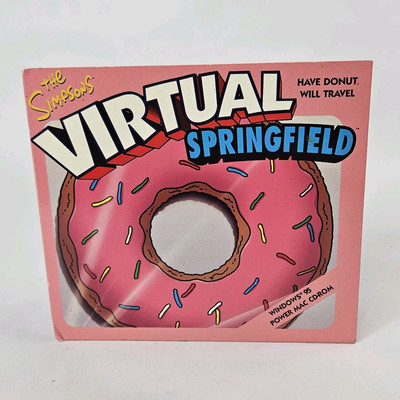 The Simpsons Virtual Springfield PC Game (Windows/Mac, 1997) CD-ROM ...