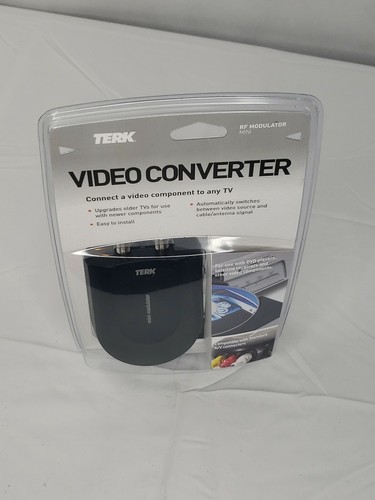 Terk RF Modulator Mini TV Video Converter New | eBay