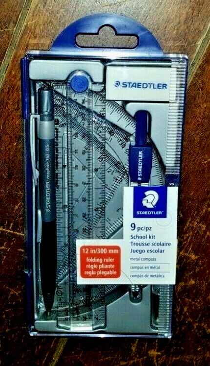 Staedtler 9pc. School Kit: 8 Essential Tools + Storage Case! Item #550 ...