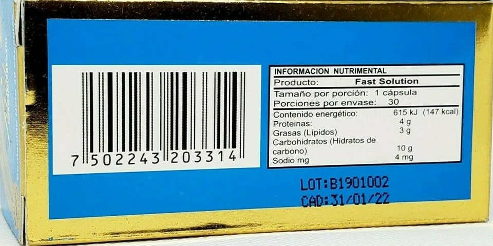 Fast Solution Plus Weight loss supplement, not a medication, all ...