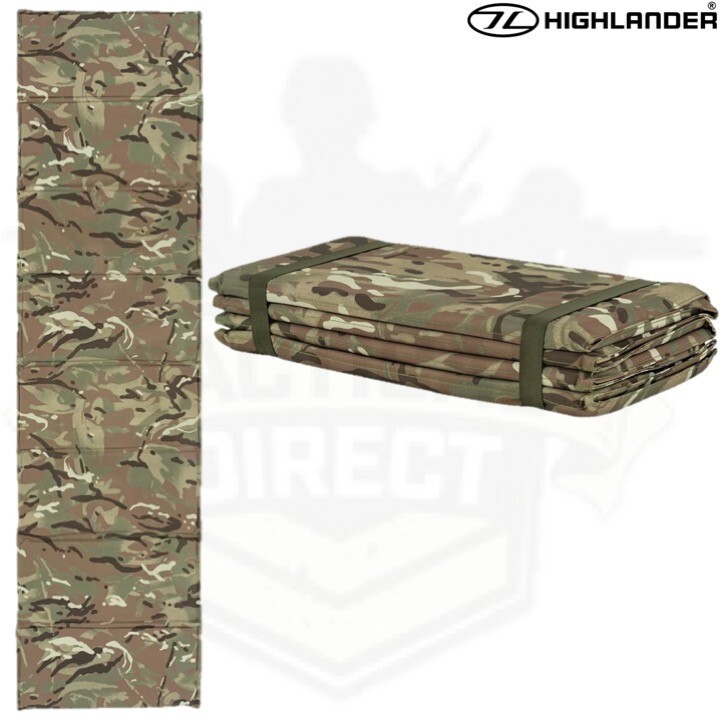 HIGHLANDER FOLDING MILITARY SLEEPING MAT CAMPING ARMY MTP HMTC ...