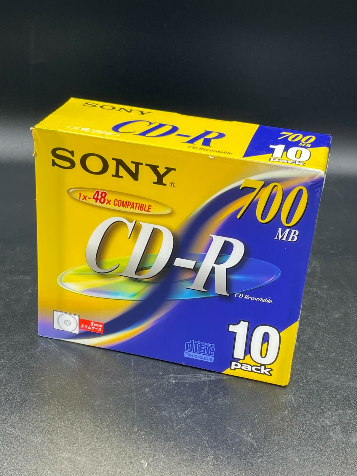 Sony 10 Pack CD-R 700MB 80 Min In Jewel Case 10CDQ80DNS Recordable CD ...