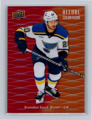 2023-24 Upper Deck Allure - Color Flow Brandon Saad #CF-30 Red Orange ...