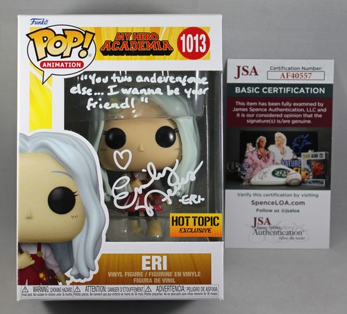 EMILY NEVES SIGNED ERI FUNKO POP FIGURE MY HERO ACADEMIA HT EXCL AUTO ...