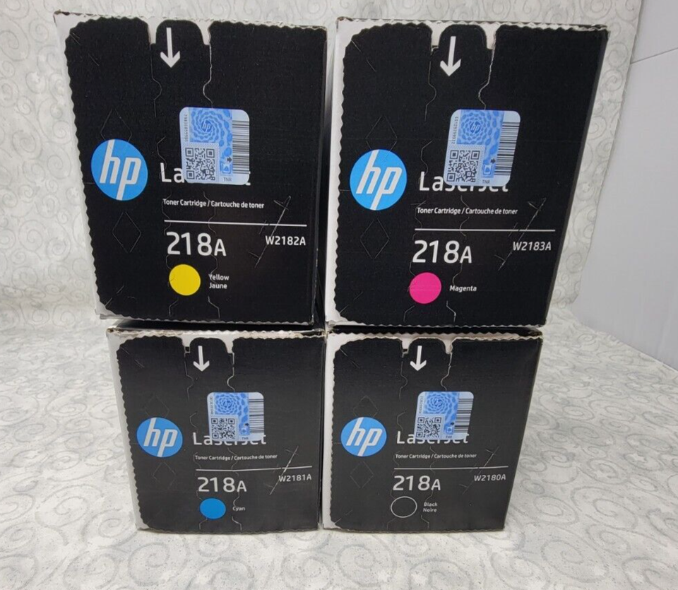 HP 218A Black/Cyan/Magenta/Yellow Standard Yield Toner Cartridge - 4 ...