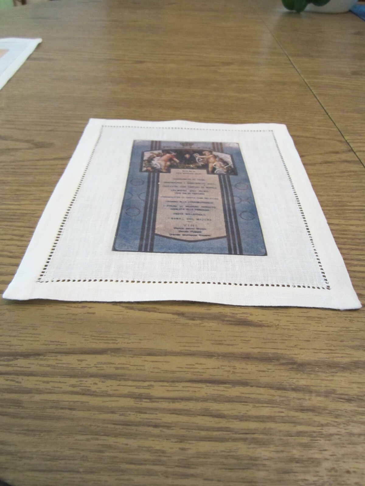 Victorian Style Linen Cocktail Napkins - Set of 2 | eBay