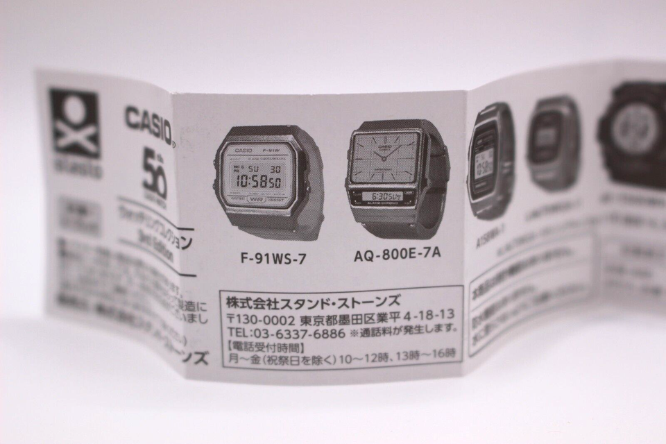 CASIO Watch Ring Collection 3rd Ⅲ Complete Set of 6 Capsule Toy 50th ...