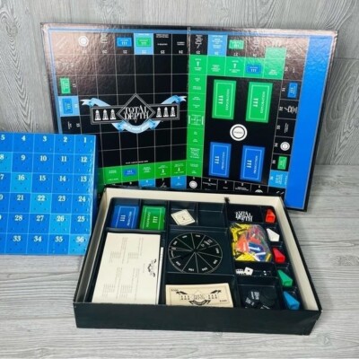 Rare 1984 total depth board game oil rig game with all the pieces | eBay