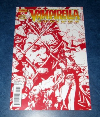 VAMPIRELLA STRIKES #2 D 1:10 Johnny Desjardins BLOOD RED variant ...