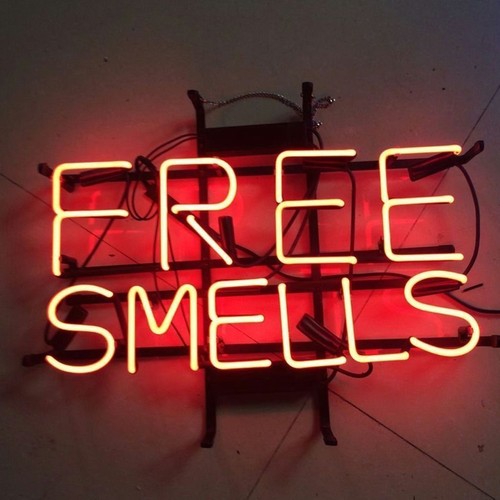 New Free Smells Red 14"x10" Neon Light Sign Lamp Bar Open Pub Artwork ...