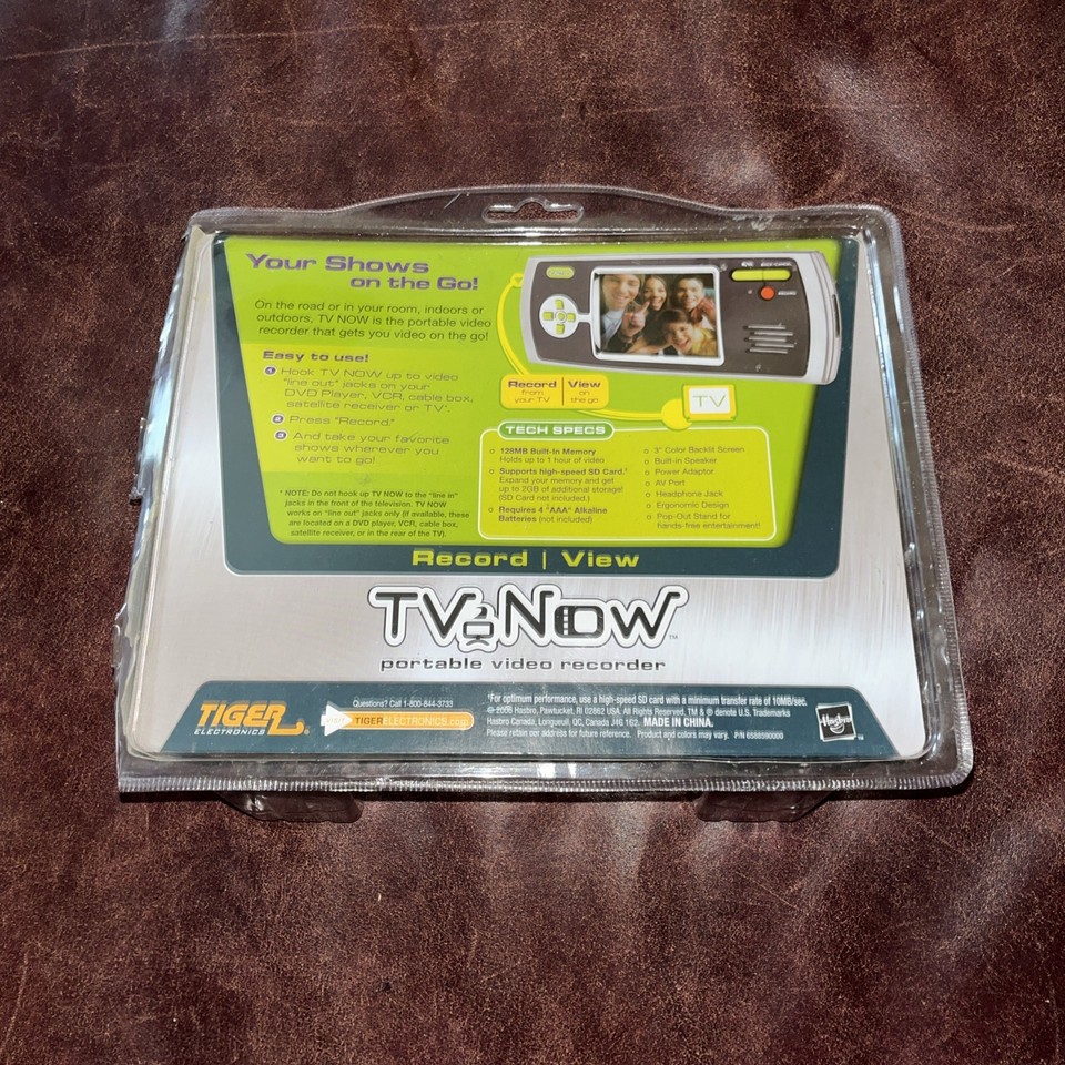 2006 Hasbro Tiger Electronics TV NOW Portable Video Recorder Brand New ...