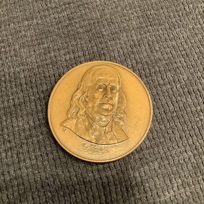 1980 Franklin Mint Collector's Society Ben Franklin Coin | eBay UK
